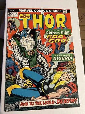 THOR #217 First Appearance Krista Valkyrie 1973 Marvel High Grade Key! | eBay