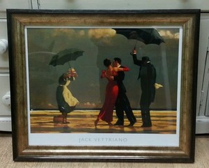 The Singing Butler by Jack Vettriano Large Deluxe Framed Art Print ...