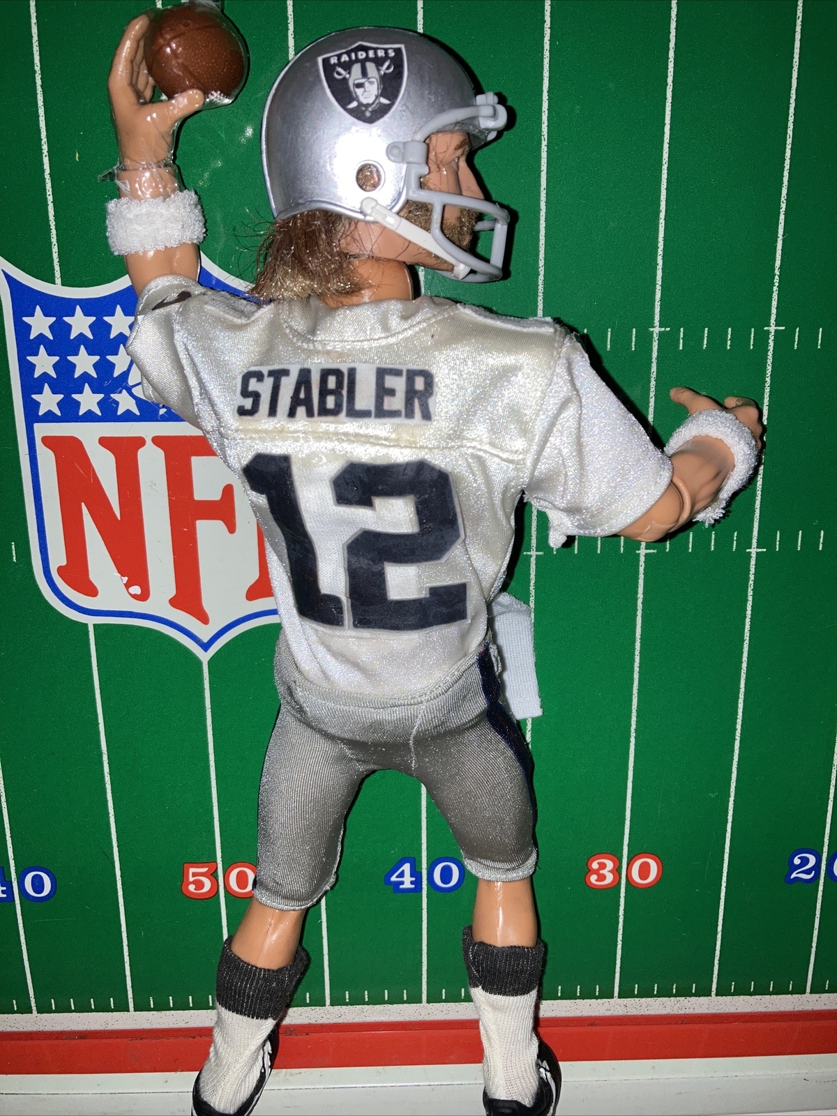 STARTING LINEUP 12” Custom Oakland Raiders Ken Stabler | eBay