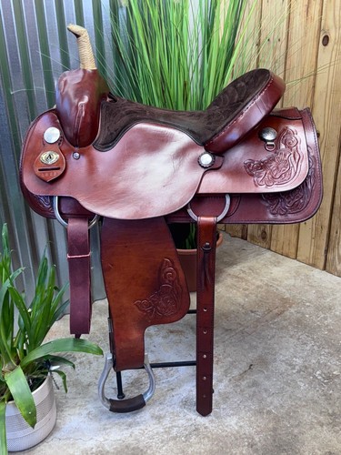 🌵16" American Saddlery Western Cutting Saddle ~ Ranch Horse ~ Team ...