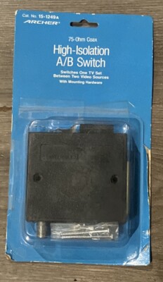 Archer 75-Ohm Coax High-Isolation A/B Switch, 15-1249A, NEW | eBay