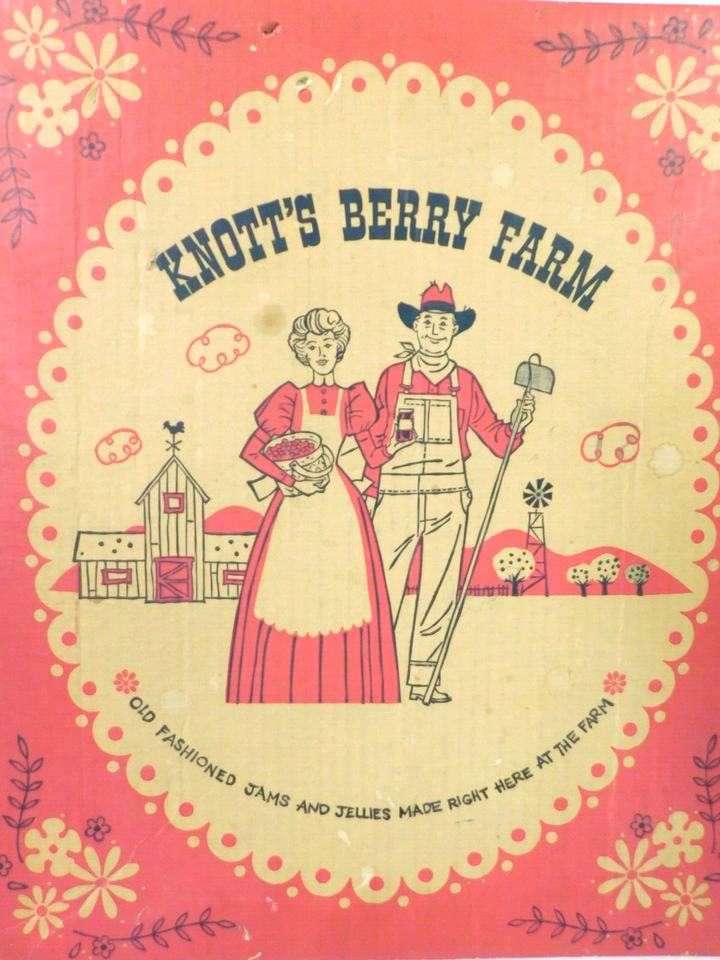 LARGE KNOTT'S BERRY FARM OLD FASHION JAMS AND JELLIES BOX, 13 1/2" X 16 ...