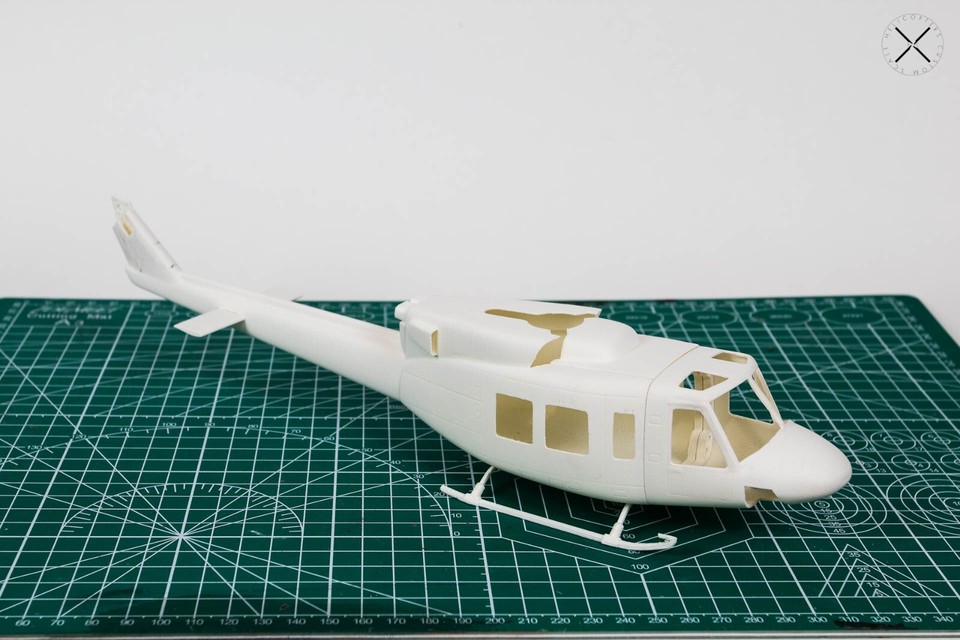 Fuselage kit Bell 212 UH-1N(NEW Ver) for K110 and Compatible Size RC ...