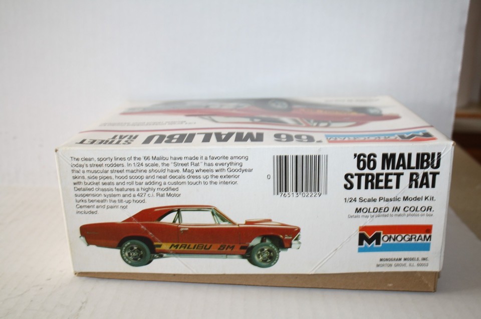 1966 CHEVY MALIBU STREET RAT UNASSEMBLED MODEL CAR KIT-1/24-READ ...