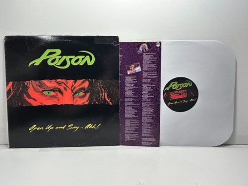 Poison Open Up And Say Ahh LP Vinyl Record Enigma 1986 VG+ Hear Sample ...