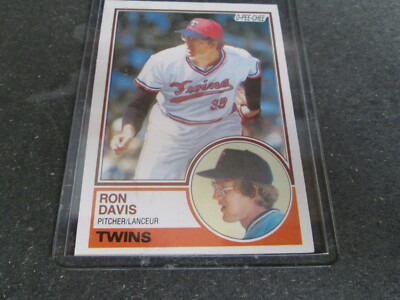 OPC 1983 BASEBALL CARD /380 RON DAVIS MINNESOTA TWINS O-PEE-CHEE | eBay