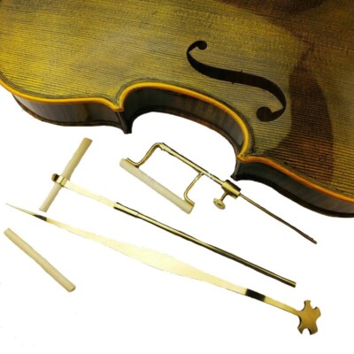 Violin Luthier Tools Kit Set Sound Post Gauge Measurer & Retriever Clip ...