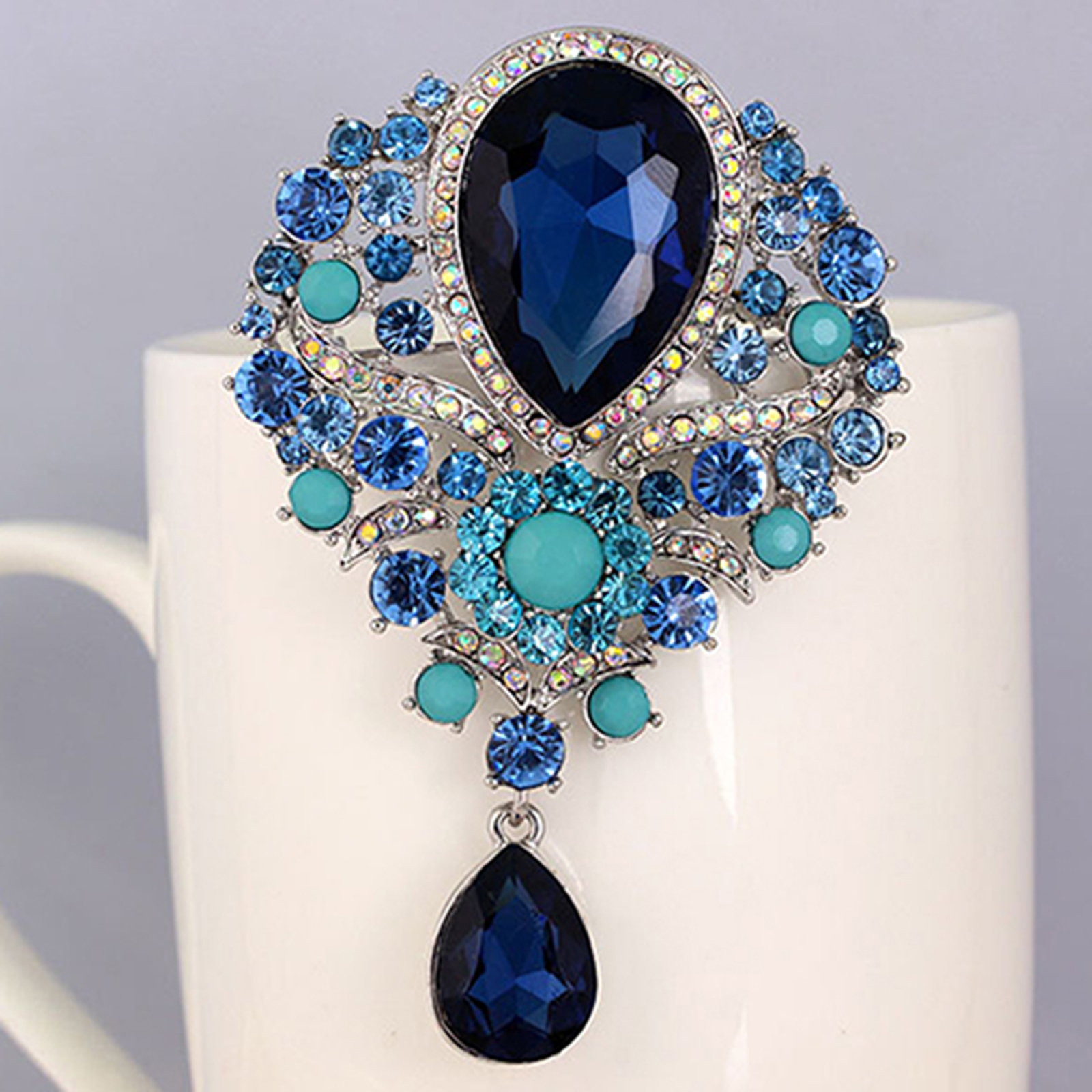 Brooch Luxury Flower Pattern Wedding Rhinestone Brooch Pin Stylish | eBay