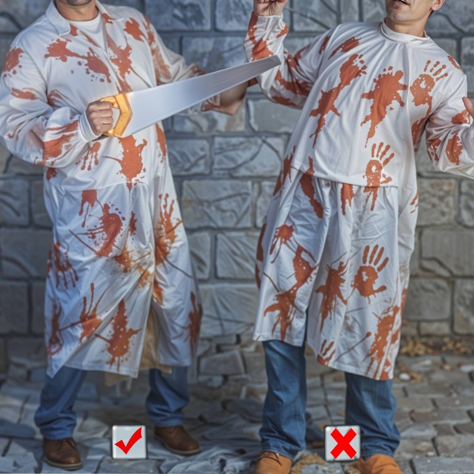 Halloween Costume Bloody Doctor Costume Scary Zombie Halloween Event ...