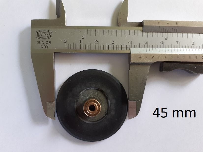 Flywheel (Idler drive wheel) for Dual turntables, 45 mm, hole 3.5 mm | eBay