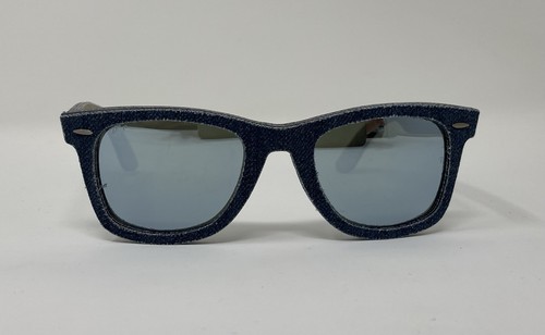 Ray Ban RB2140-F Blue Denim Wayfarer Sunglasses 1194/30 Size 52-22 ...