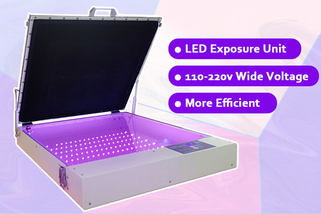Tabletop Precise 20in x 24in 80W Vacuum LED UV Exposure Unit Screen ...