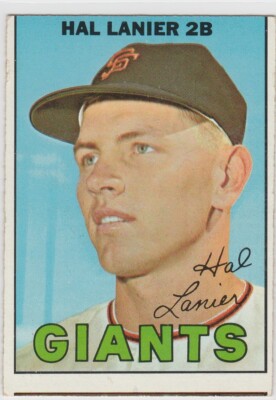 1967 Topps HAL LANIER #4 Miscut ERROR Vintage Baseball Card | eBay