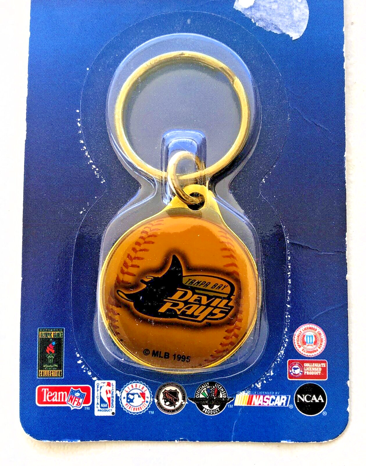 VINTAGE WINCRAFT SPORTS KEYCHAIN KEY RING TAMPA BAY DEVIL RAYS MLB ...