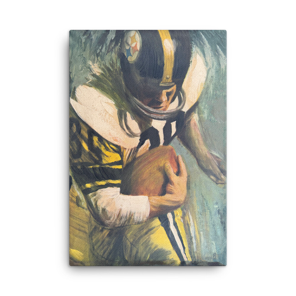 HUGE Vintage Pittsburgh Steelers David Boss 1960s 16x20 Canvas Print ...