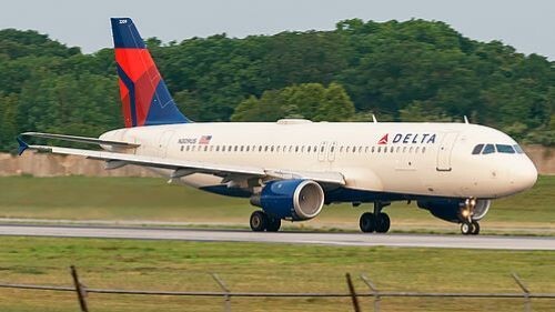 Delta Airlines Airbus A320-200 Tail #N309US Real Metal Blue Plane Skin ...