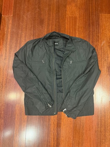 Hugo Boss Weather Poof jacket model Casim-M Black full zipper with ...