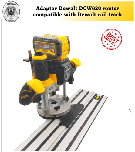 Dewalt DCW620 router 1/2 18V Xr guide rail base DWS5022 Groove Jig Made ...