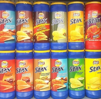 Lays Stax Potato Crisps Chips ~ Pick One Can | eBay