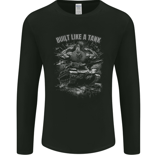 Built Like a Tank Gym Bodybuilding Training Mens Long Sleeve T-Shirt | eBay