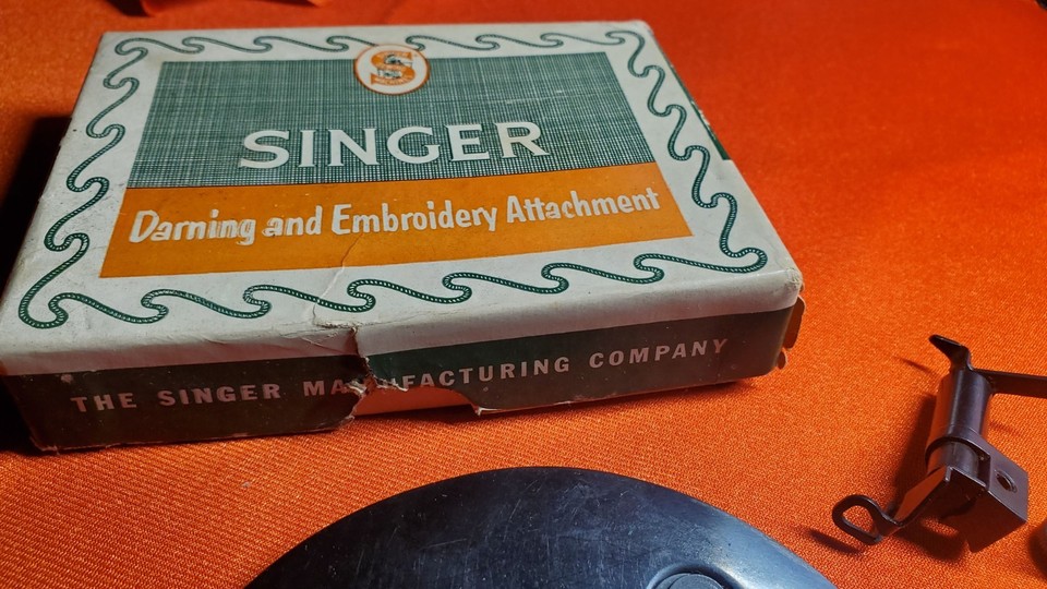 Singer Darning+Embroidery Attachment 160720+160721 plate 66 99 201 ...