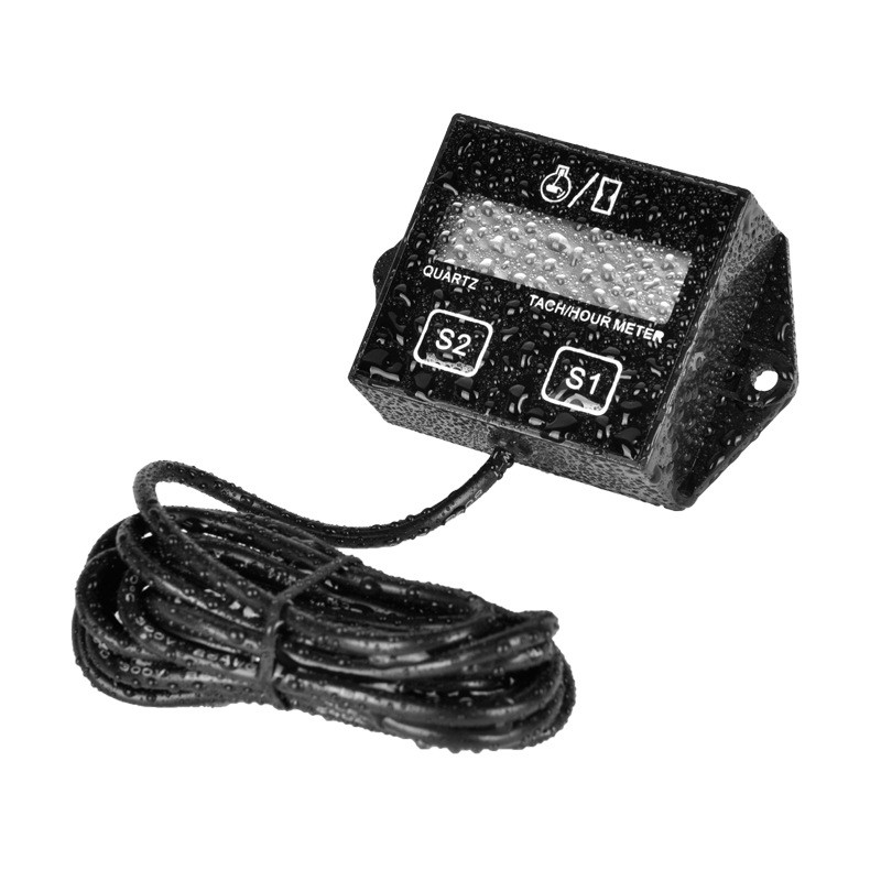 Digital Engine RPM Tach Hour Meter Tachometer Gauge For Moto Marine ...