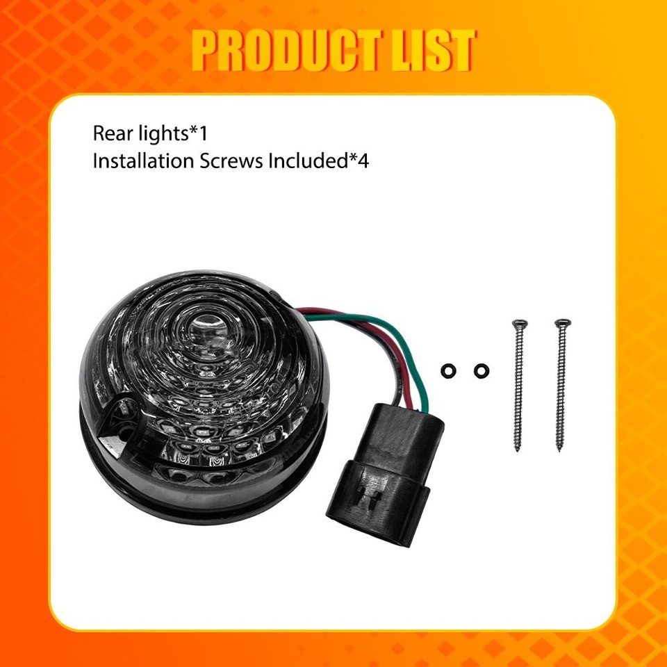 For Land Rover Defender 90 110 130 LED Smoked Lens Red Rear Stop/Tail ...