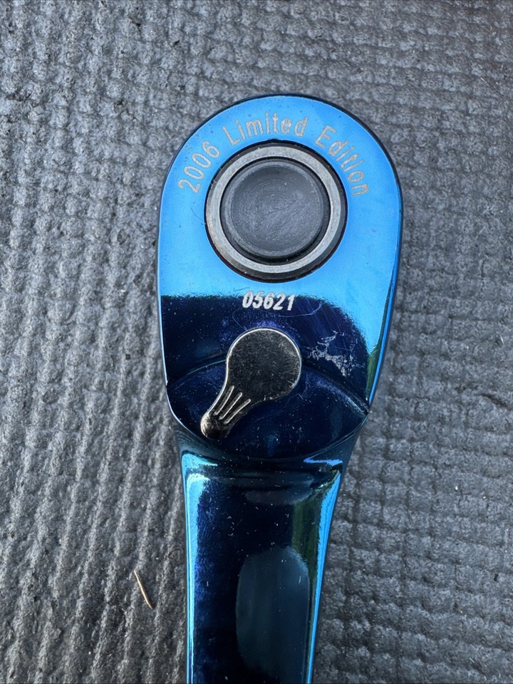 Sears Craftsman USA Nos Blue Titanium Thin Profile Ratchet 3/8” Drive ...