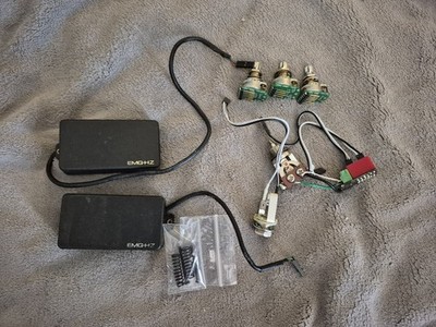 EMG HZ H4 Bridge H3A Neck Humbucker Pickup Set Black Pair Passive 81/60 ...