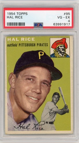 1954 Topps Hal Rice #95 PSA 4 VG-EX | eBay