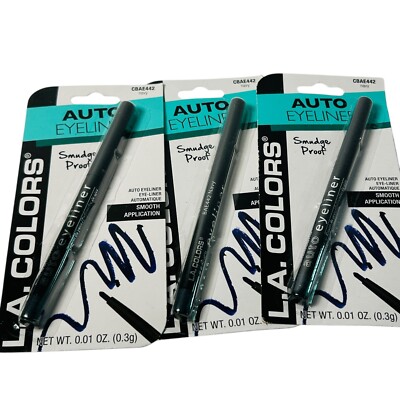 LA Colors Navy Blue Auto Eyeliner Smudge Proof Smooth Application Lot ...