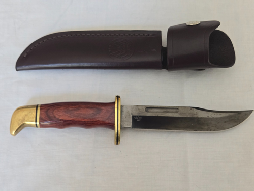 BUCK KNIFE - #119 ALASKAN GUIDE - 10.5" OVERALL LENGTH + LEATHER SHEATH ...