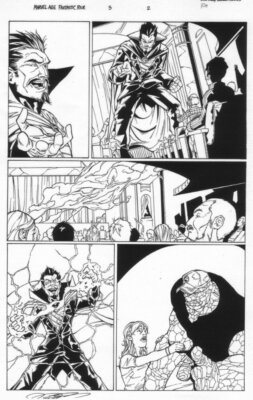 Marvel Age Fantastic Four #3 p.2 art by Joe Dodd | eBay