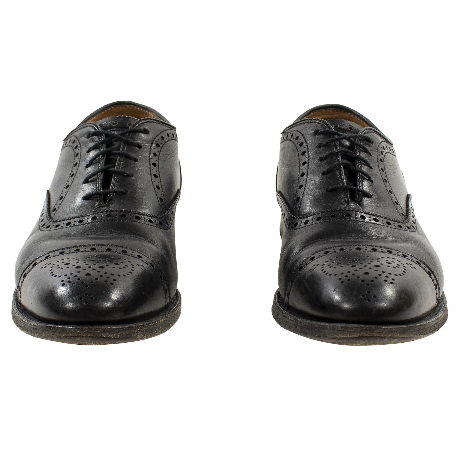 Alden Black Leather Brogue Oxford Cap Toe Dress Shoes… - Gem