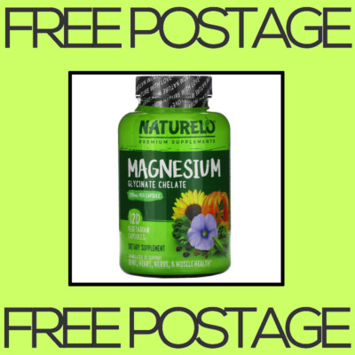 NEW NATURELO, Magnesium Glycinate Chelated, 200 mg - 120 Veggie Caps ...