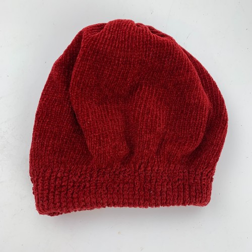 Womens Red Skull Cap Hat Fitted One Size | eBay