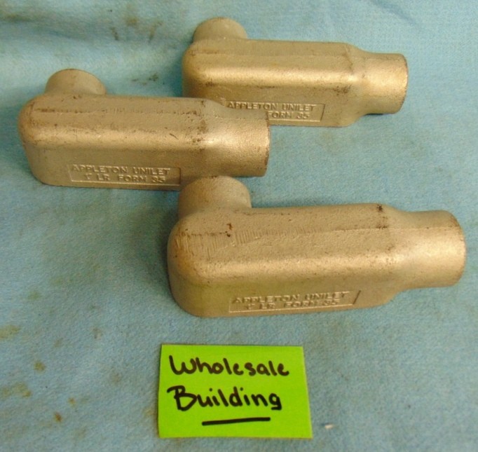 APPLETON UNILET, LR-35, LR FORM 35, 1" HUB, THREADED, 2 HUBS, **LOT OF ...
