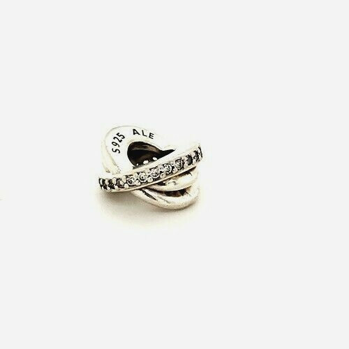 Authentic Pandora silver 925 791994cz Galaxy spacer charm slider bead ...