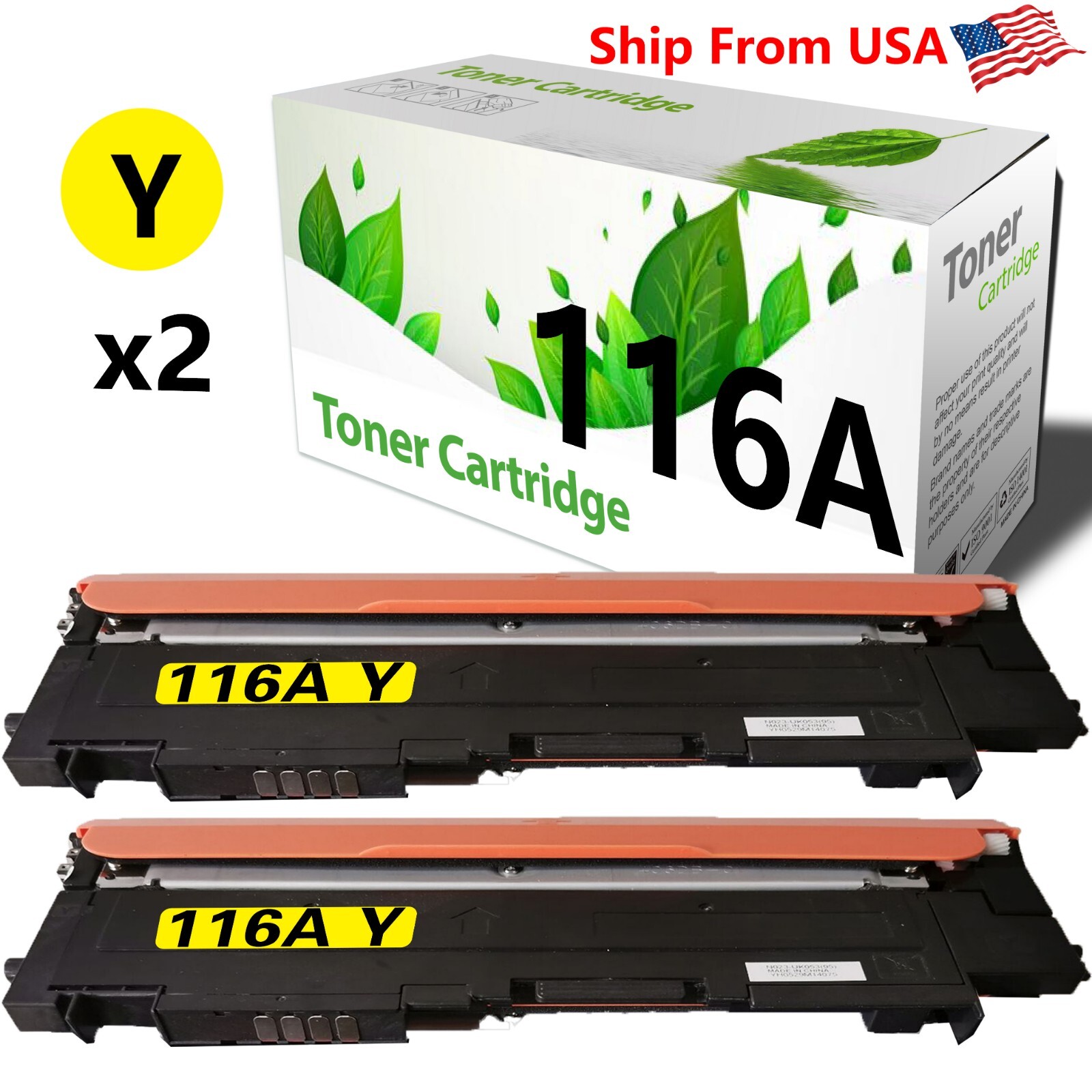 (1-Pack,Yellow) W2062A Toner Cartridge 116A for MFP 179fwg Printers | eBay