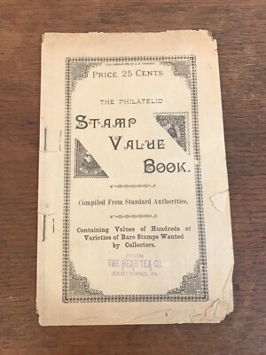 Antique Rare 1895 Philatelic Stamp Value Book Pamphlet by A.B. Courtney ...