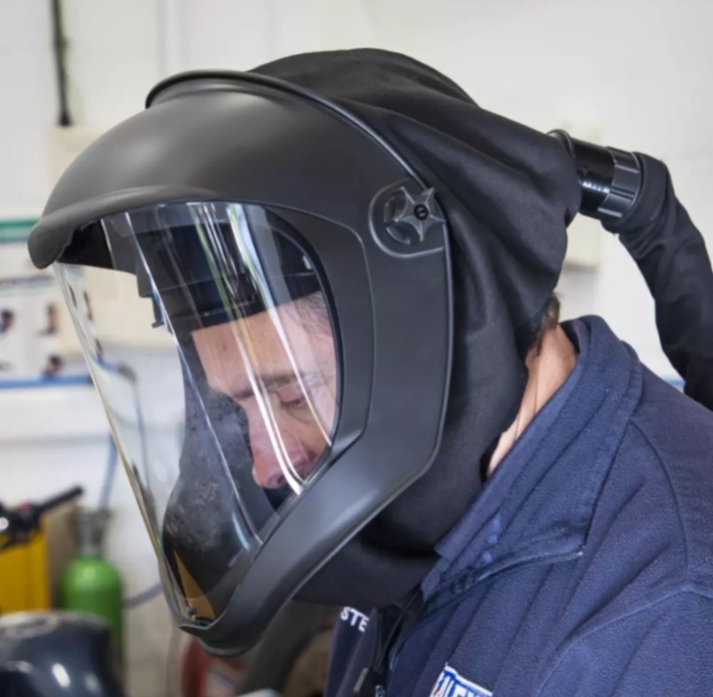 Sealey SSP80PAPR Face Shield with Powered Air Purifying Respirator Mask ...