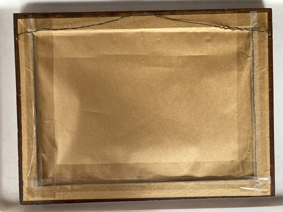 Adorable Vintage Print "First Touchdown" Young Football Boy, Oak Frame ...