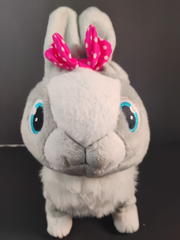 Club Petz Betsy The Bunny Gray Interactive Plush Hops Ears Move Sounds ...