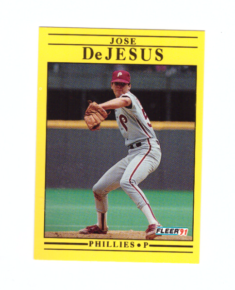 1991 Fleer Baseball Card #394 Jose DeJesus Phillies | eBay