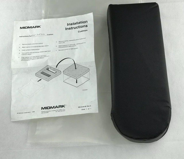 Midmark 505-708326 Medical Arm Rest Pad Cushion13.75in L x 5.25in W x ...