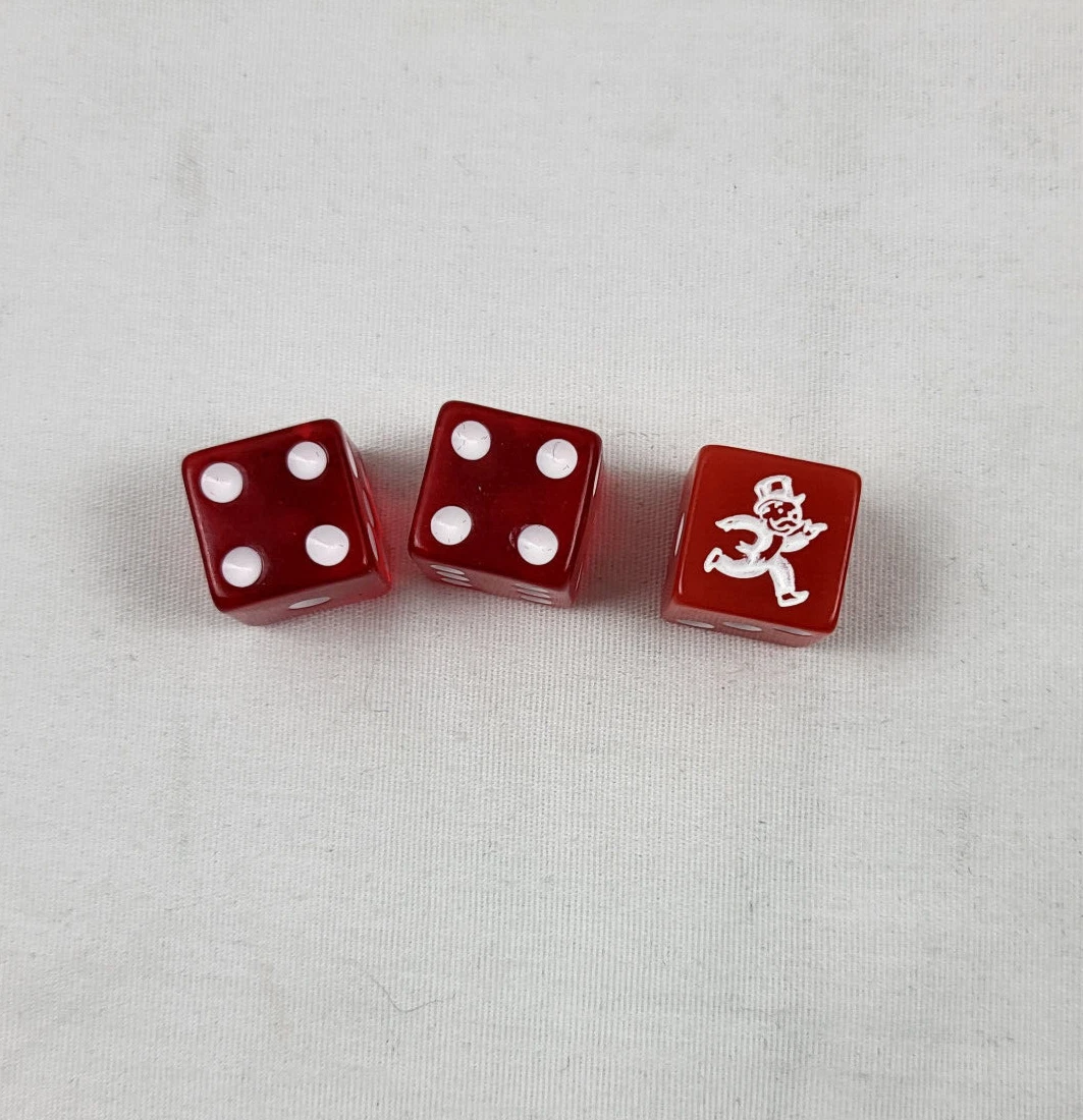 Clear Red Dice