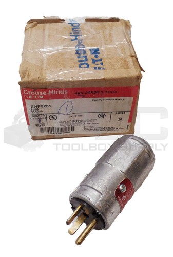 NEW CROUSE HINDS ENP5201 HAZARDOUS LOCATION PLUG 20A 125VAC | eBay