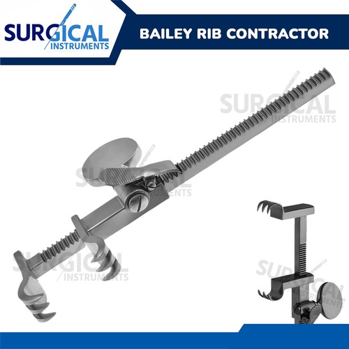 BAILEY Rib Contractor w/Longer Blade Surgical Stainless Steel German ...