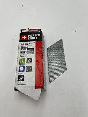 (Pack of 1000) Porter-Cable 2-1/2" x 15-Gauge Angled Finish Nail ...