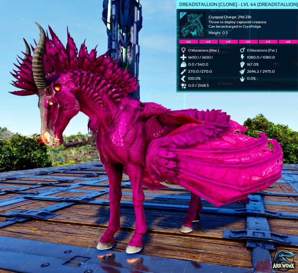 🦖ARK Survival Ascended DREADMARE DREADSTALLION Solid Colors PVE PS5 ...